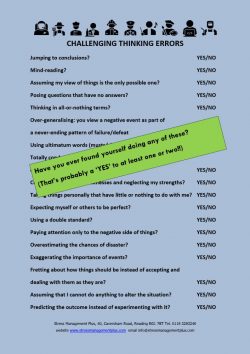 Challenging Thinking Errors
